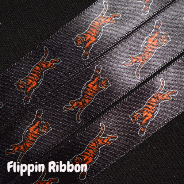 Cincinnati Bengals Ribbon - 7/8 inch Printed Satin Ribbon – Flippin ...