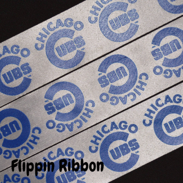 Chicago Cubs Ribbon - 1 5/16 inch Printed Polyester Ribbon – Flippin ...