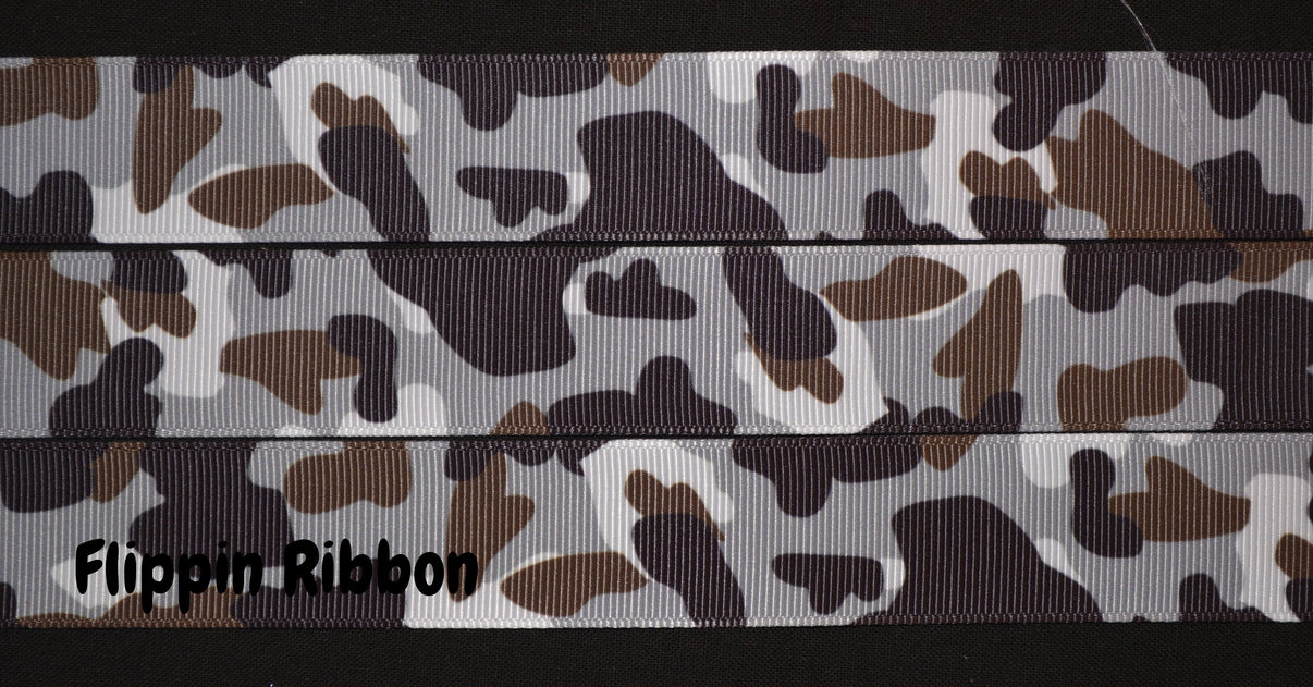 Camouflage Ribbon - 1 inch Printed Grosgrain Ribbon – Flippin Ribbon Crafts