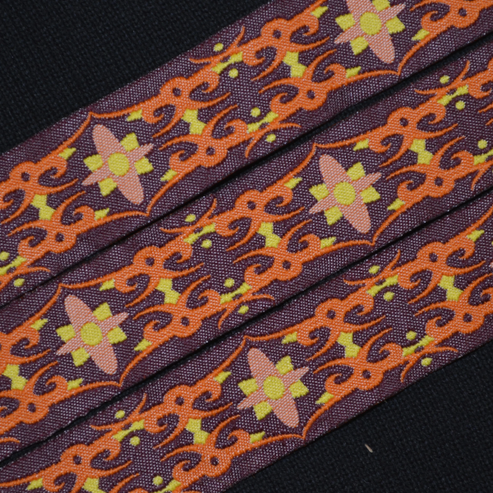 Maroon Ribbon - 1 inch Woven Jacquard Ribbon – Flippin Ribbon Crafts