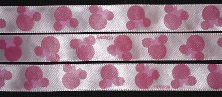Minnie Mouse Ribbon - 5/8 inch Printed Satin Ribbon – Flippin Ribbon Crafts