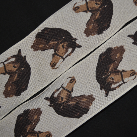Horse Ribbon - 2 1/2 inch Wired Polyester Ribbon – Flippin Ribbon Crafts